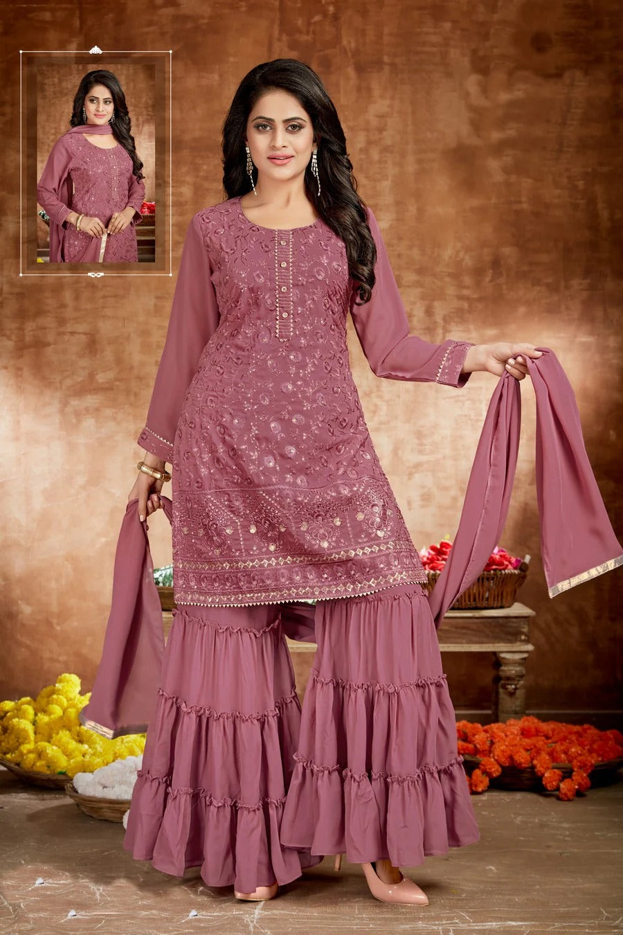 Buy Indian Gharara Suit Sets Online – Roop Sari Palace