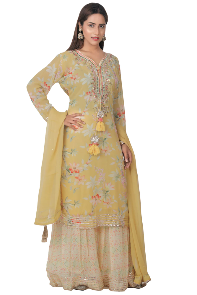 Buy Trendy Gharara Suits in USA – Roop Sari Palace